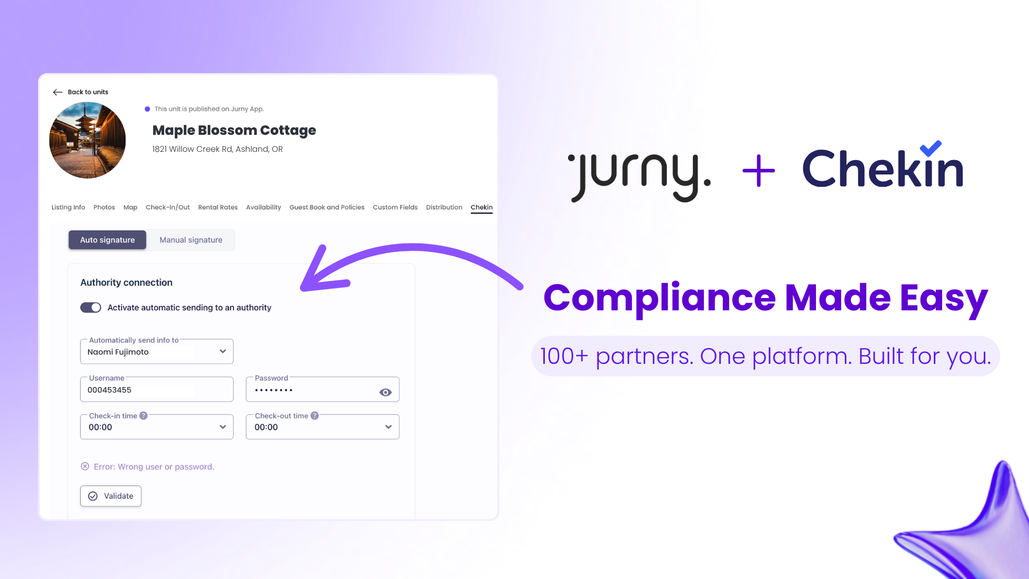 Improved CheKin Integration: Compliance Made Easy with Jurny
